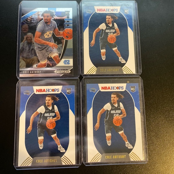 Panini | Games | 4 Cole Anthony Cards | Poshmark